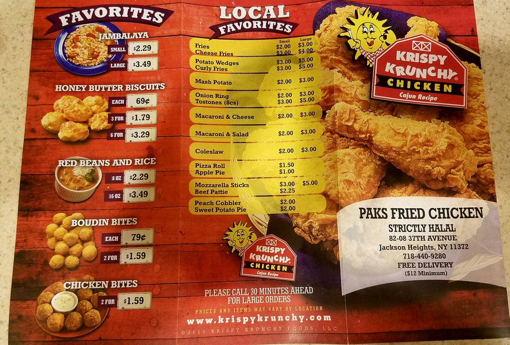 Kennedy's Chicken Restaurant in Queens / Official Menus & Photos