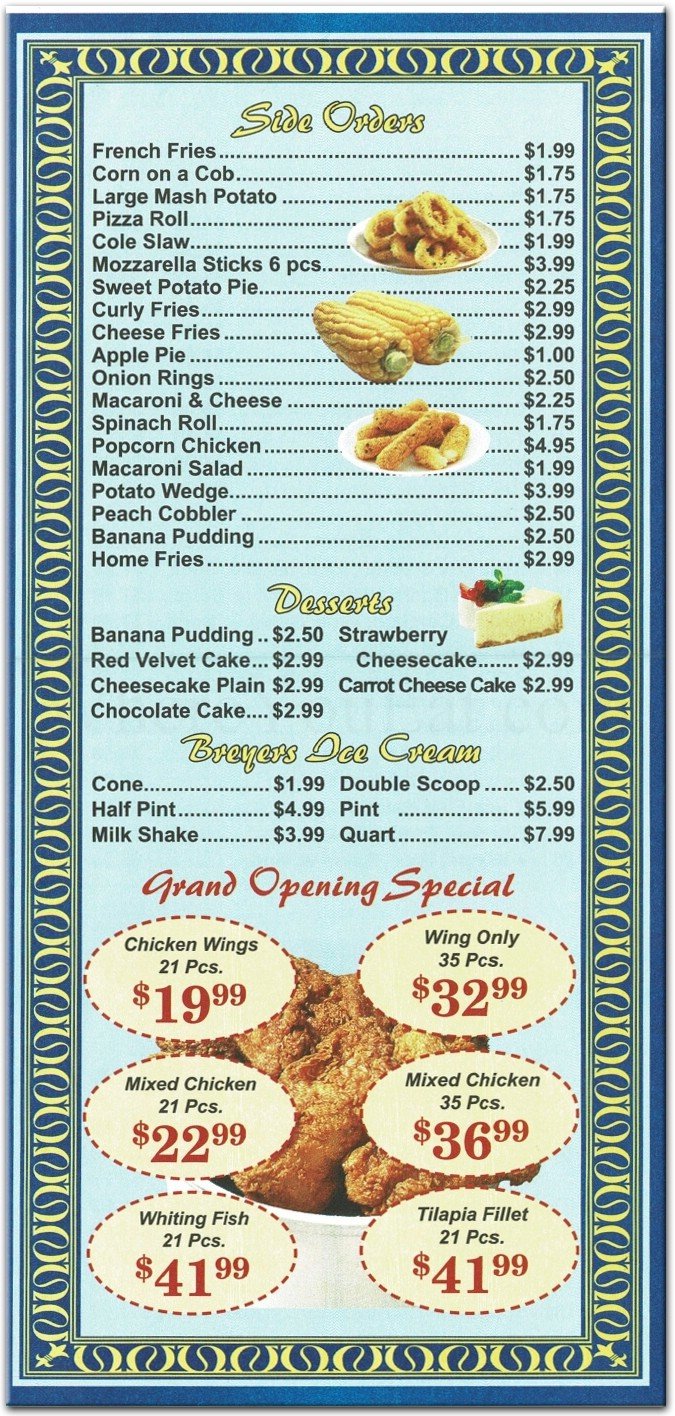 Crown Fried Chicken Restaurant in Brooklyn / Menus & Photos