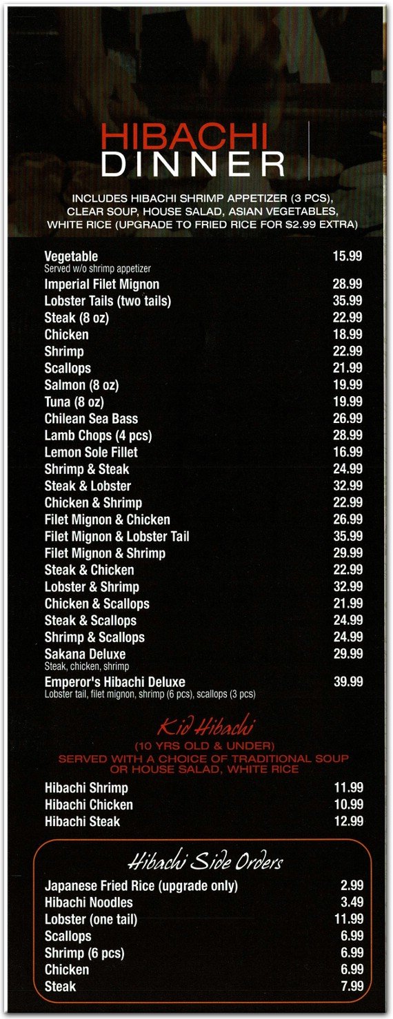 Sakana Restaurant in Staten Island / Official Menus & Photos