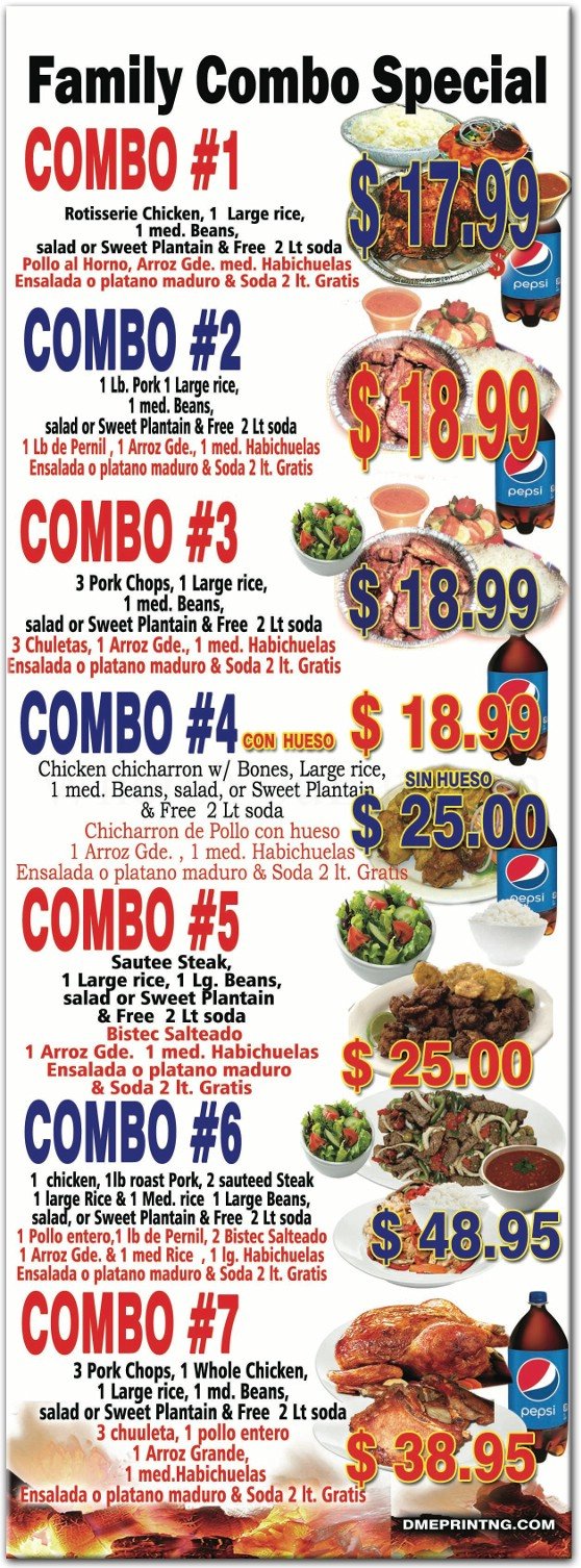 Tu Tipico Restaurant Dominicano 2 Restaurant in Staten Island / Menus ...