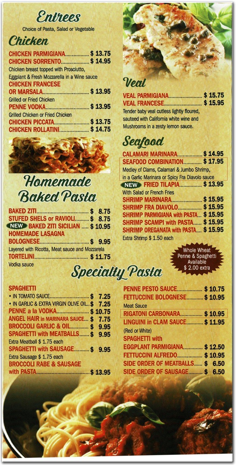 Sofia Pizza Restaurant In Brooklyn Official Menus Photos