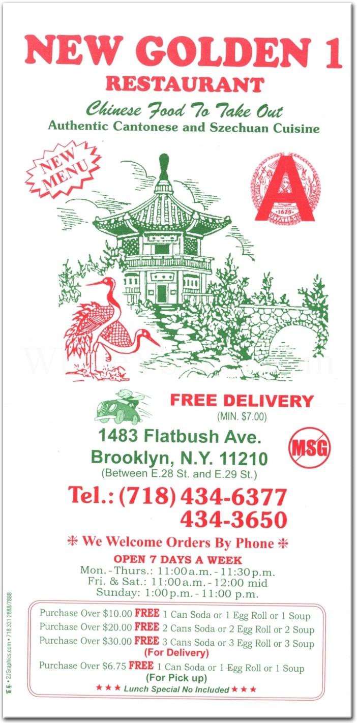 New Golden Restaurant Restaurant in Brooklyn / Official Menus & Photos