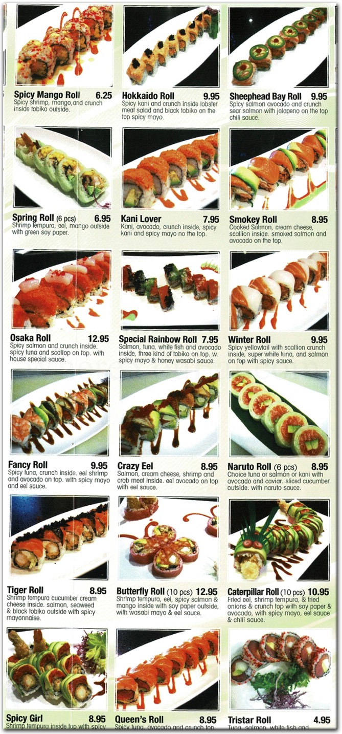 Osaka Sushi Express Restaurant in Brooklyn / Official Menus & Photos