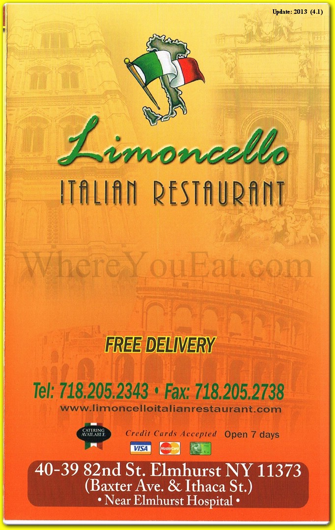 Limoncello Restaurant in Queens / Menus & Photos