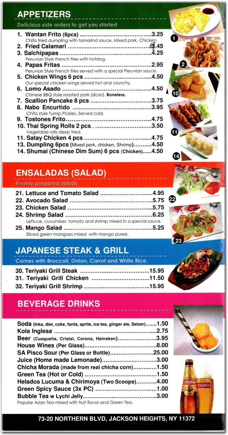 Chifa Restaurant in Queens / Official Menus & Photos