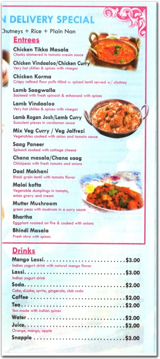 India House Restaurant in Brooklyn / Official Menus & Photos