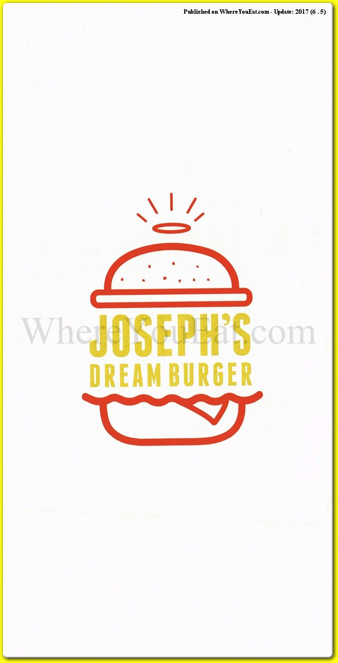 Joseph's Dream Burger Restaurant in Brooklyn / Official Menus & Photos