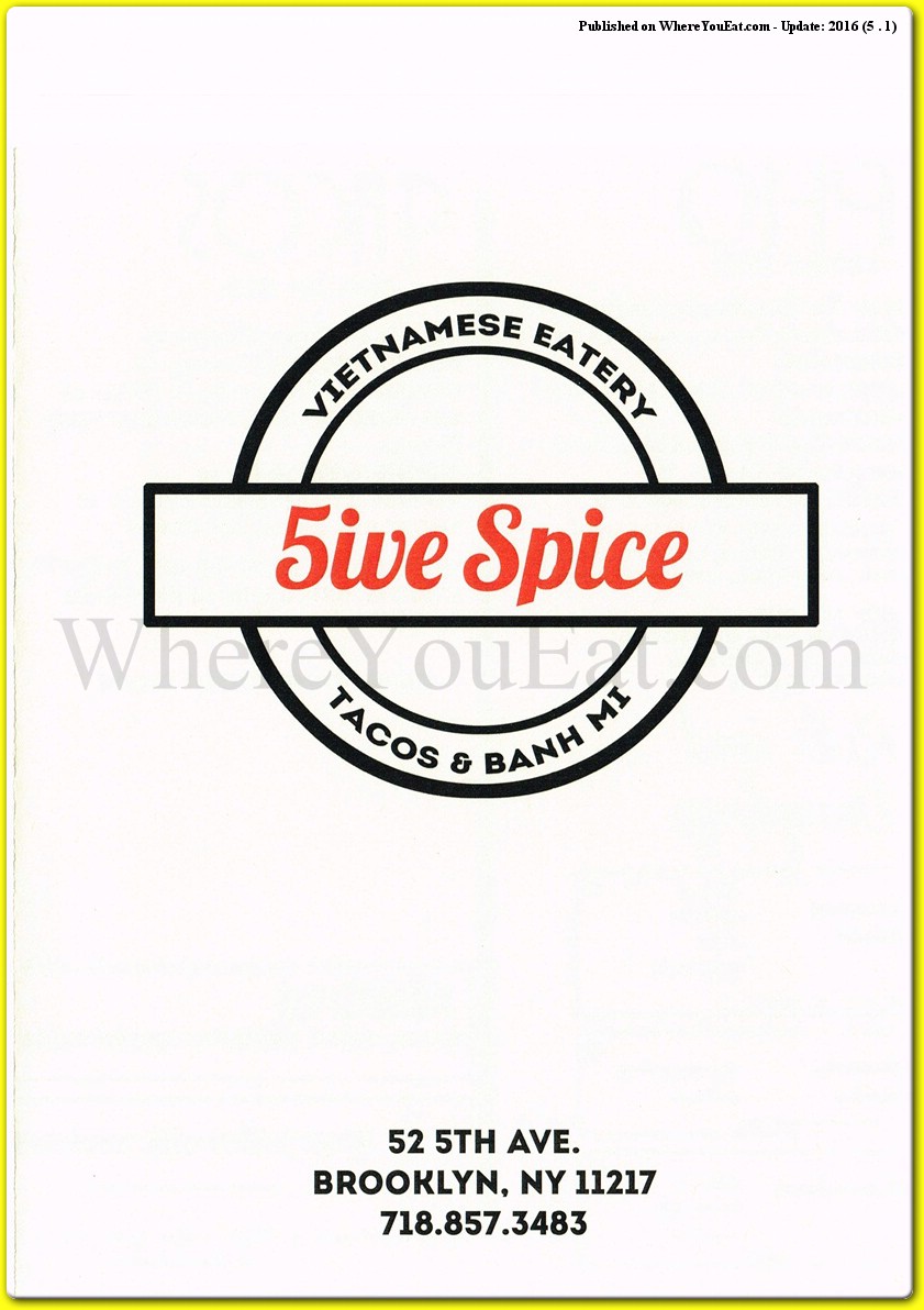 5ive Spice Restaurant In Brooklyn Official Menus Photos 5ive-spice-restaurant-in-brooklyn-official-menus-photos