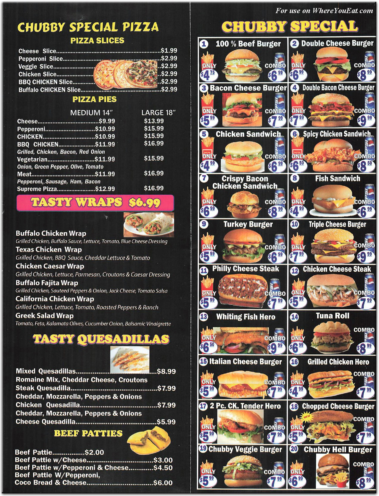 Chubby Burger Restaurant in Brooklyn / Menus & Photos