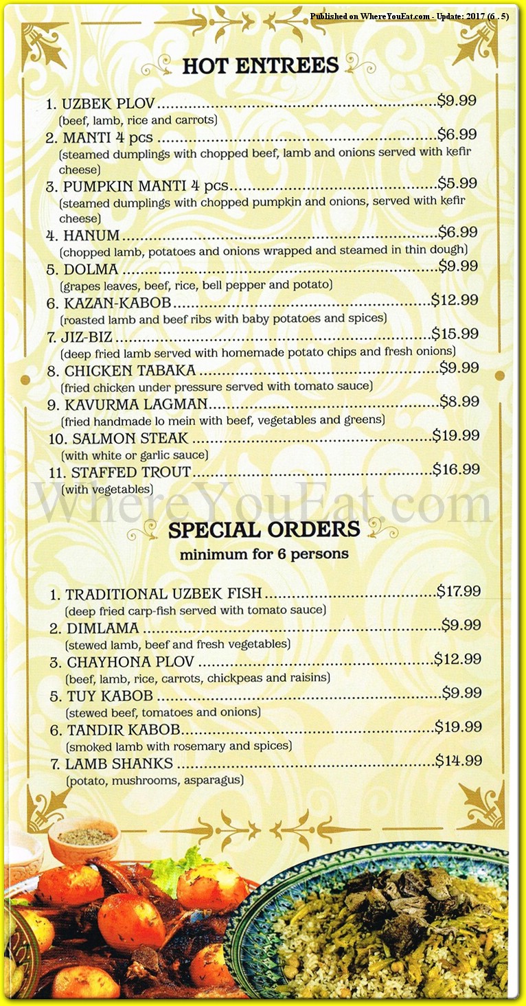 Sherdor Restaurant Restaurant in Brooklyn / Official Menus & Photos