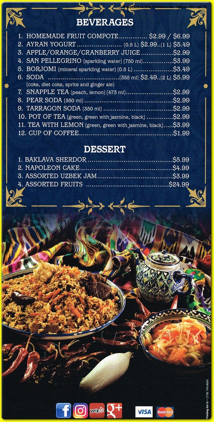 Sherdor Restaurant Restaurant in Brooklyn / Official Menus & Photos