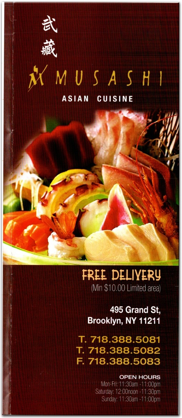 Musashi Asian Cuisine Restaurant in Brooklyn / Official Menus & Photos