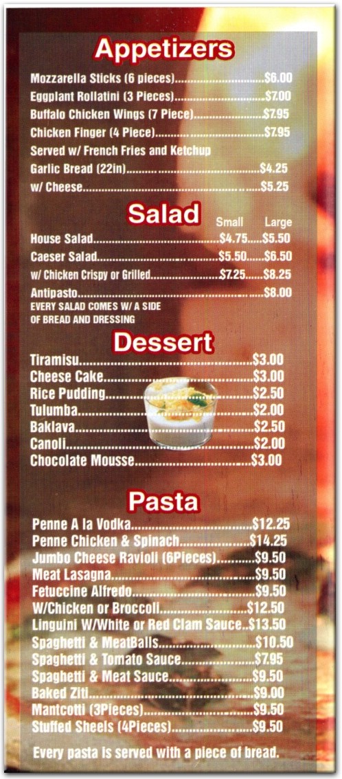 Two Brothers Pizza Restaurant in The Bronx / Official Menus & Photos