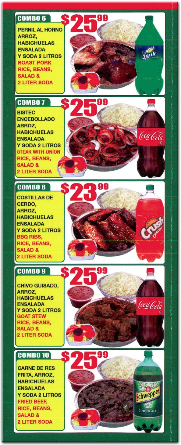 El Valle Restaurant in The Bronx / Official Menus & Photos