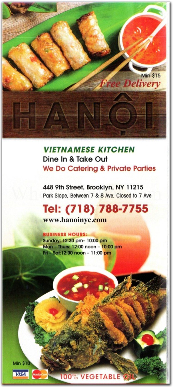 Ha Noi Restaurant in Brooklyn / Menus & Photos