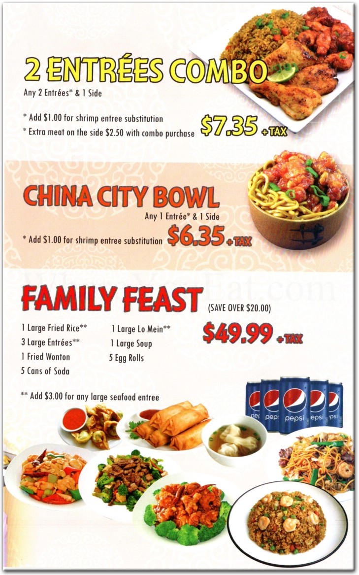 Little China City Restaurant in The Bronx / Official Menus & Photos