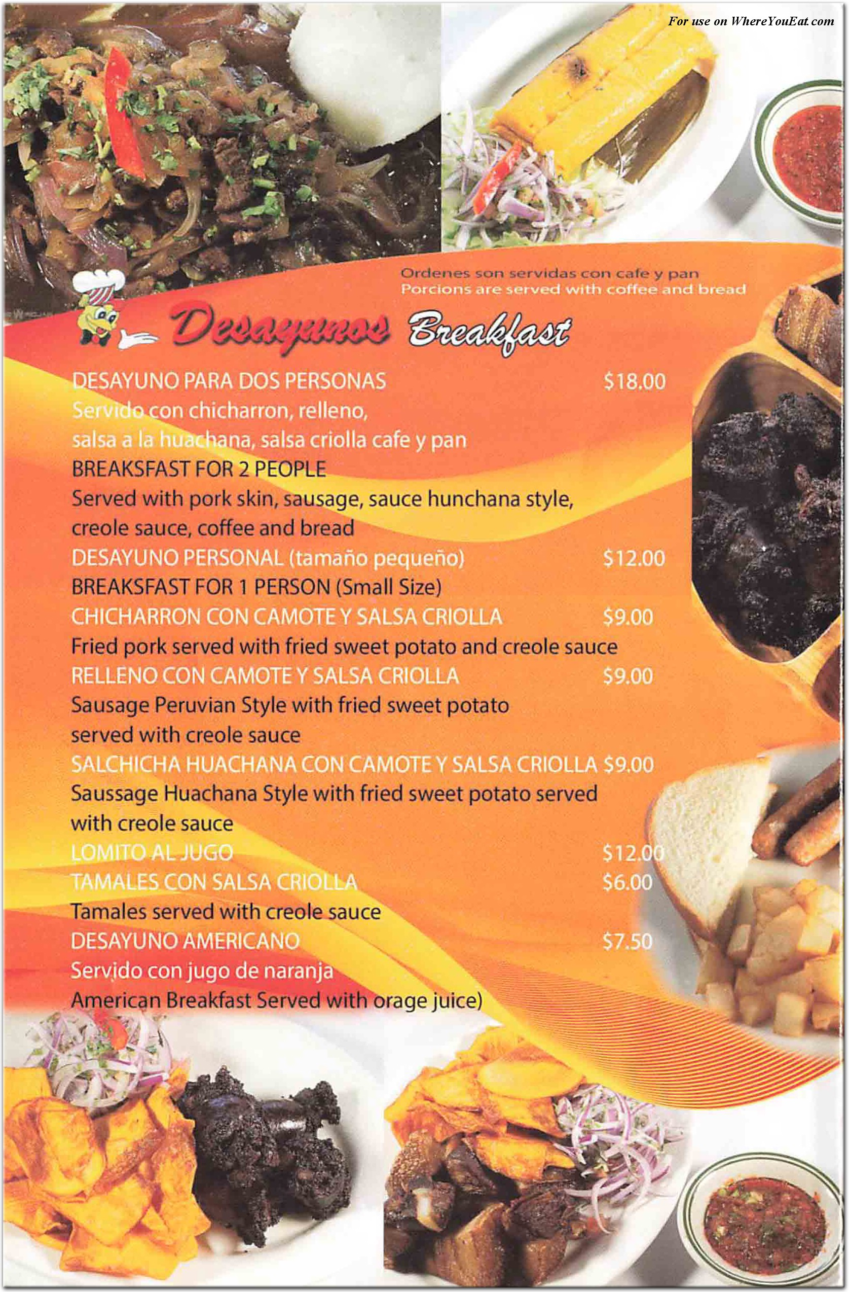 Don Alex Restaurant in Queens / Official Menus & Photos