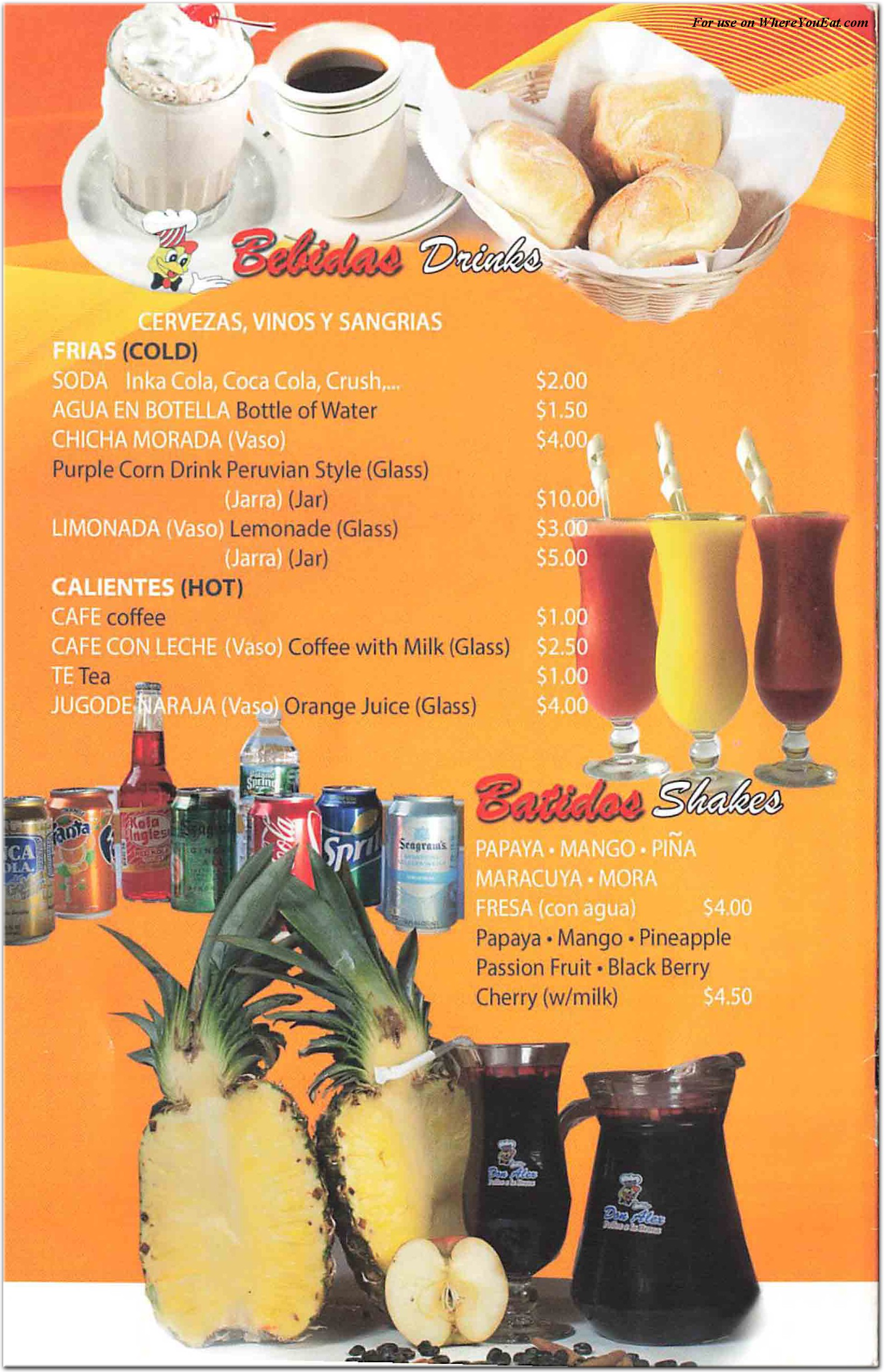 Don Alex Restaurant in Queens / Official Menus & Photos