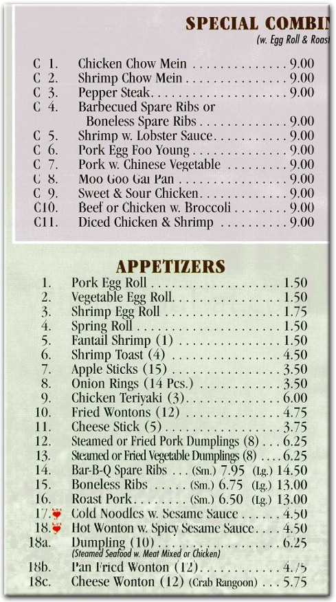 Chan's Village Restaurant in The Bronx / Official Menus & Photos