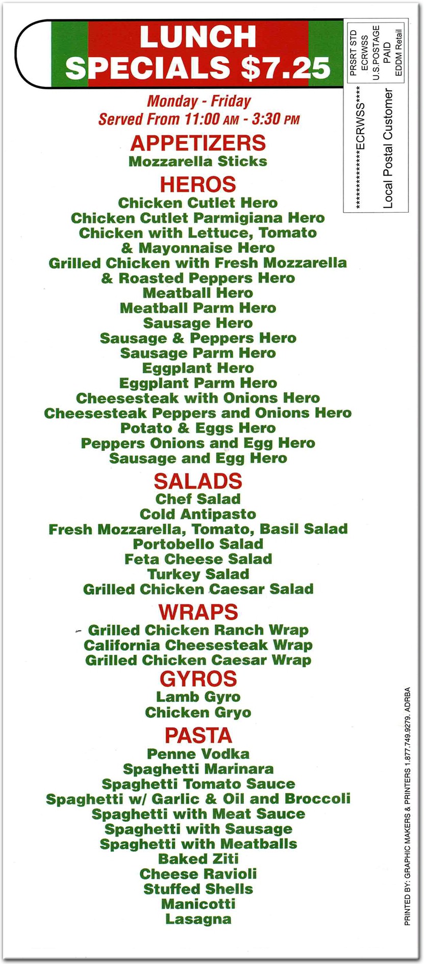 Avanti's Pizza New Dorp Restaurant in Staten Island / Official Menus ...