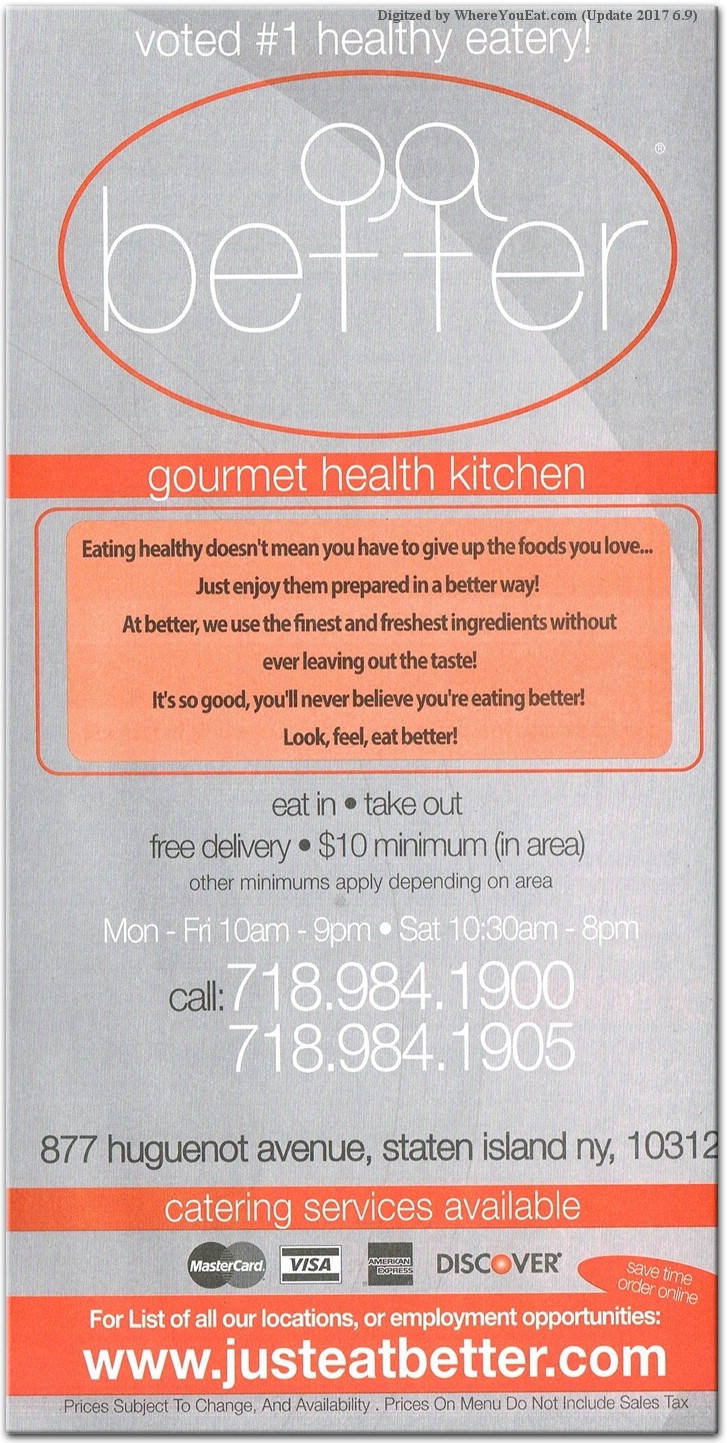 Better Restaurant in Staten Island / Official Menus & Photos