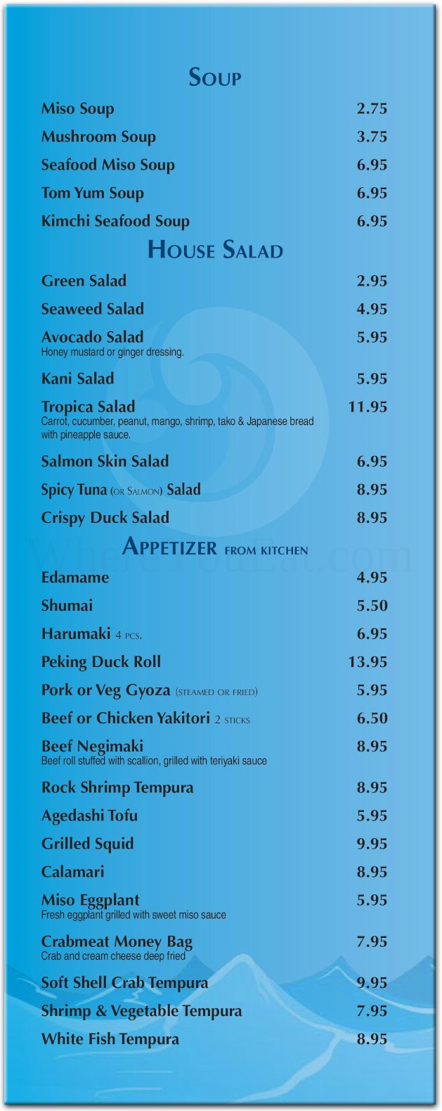 Ocean Sushi Restaurant in Staten Island / Official Menus & Photos