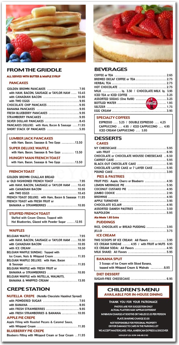 Hylan Diner Restaurant in Staten Island / Official Menus & Photos